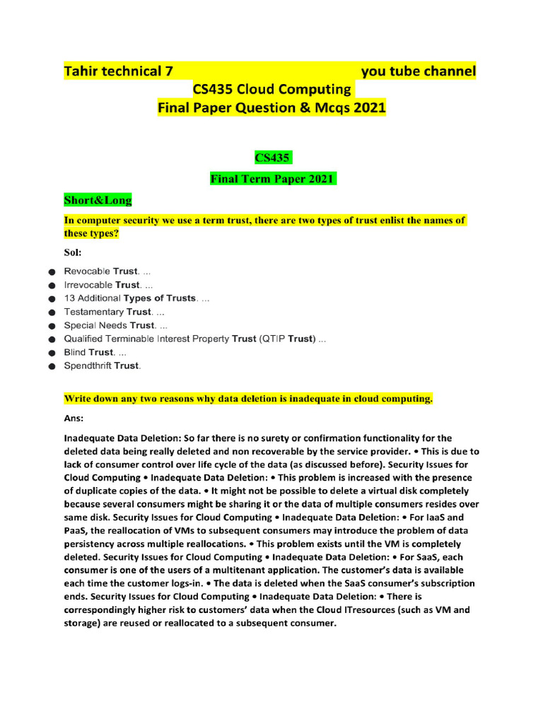 CS435 Final Term | PDF