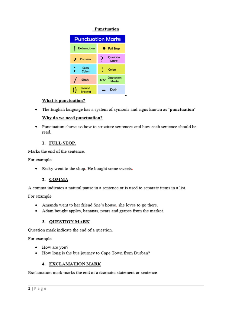 Negative Form | PDF | Punctuation | Question