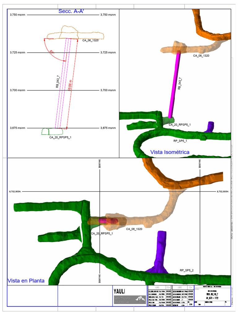 Proy. Topográfico RB - 043 - 7 NV - 1370 V722 | PDF