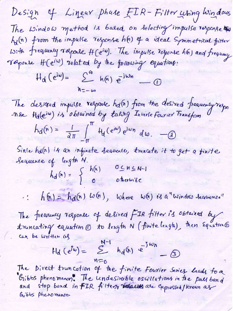 DSP Module 3 Notes | PDF DSP Module 3 Notes | PDF