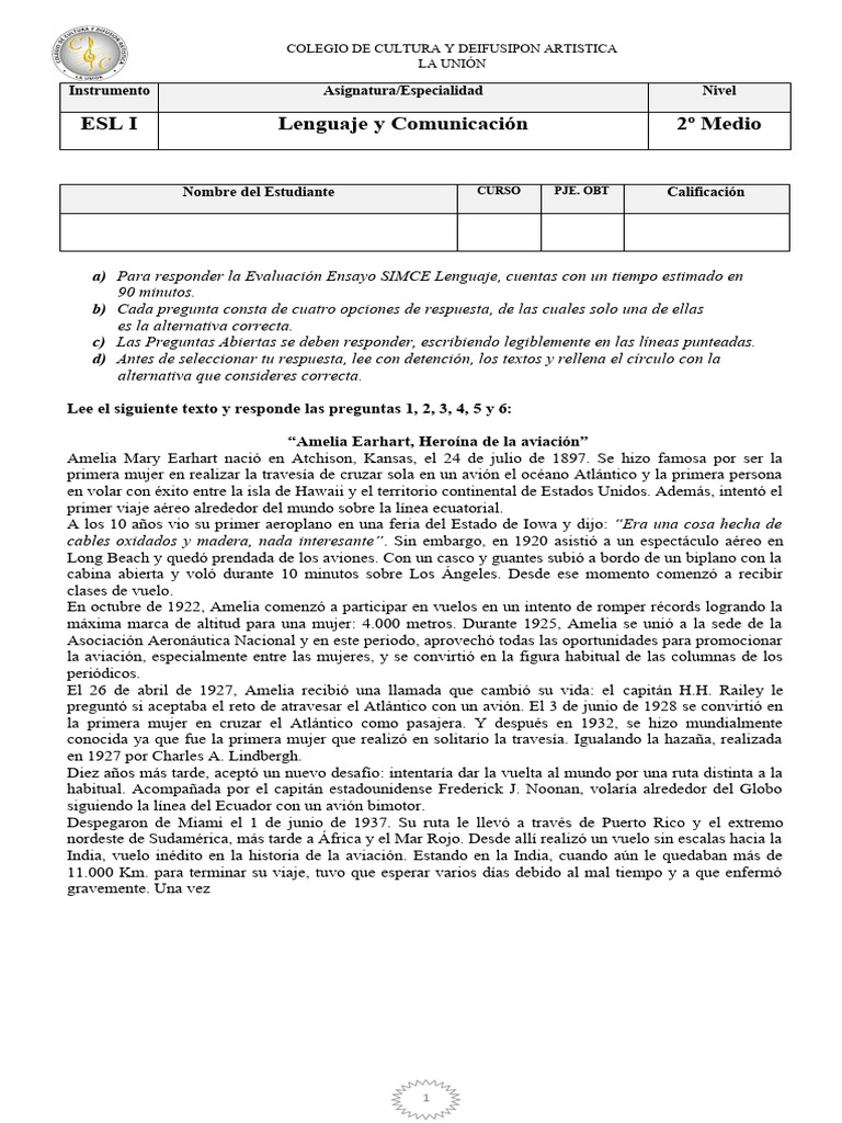 Ensayo Simce 2 Medio | PDF | Poesía