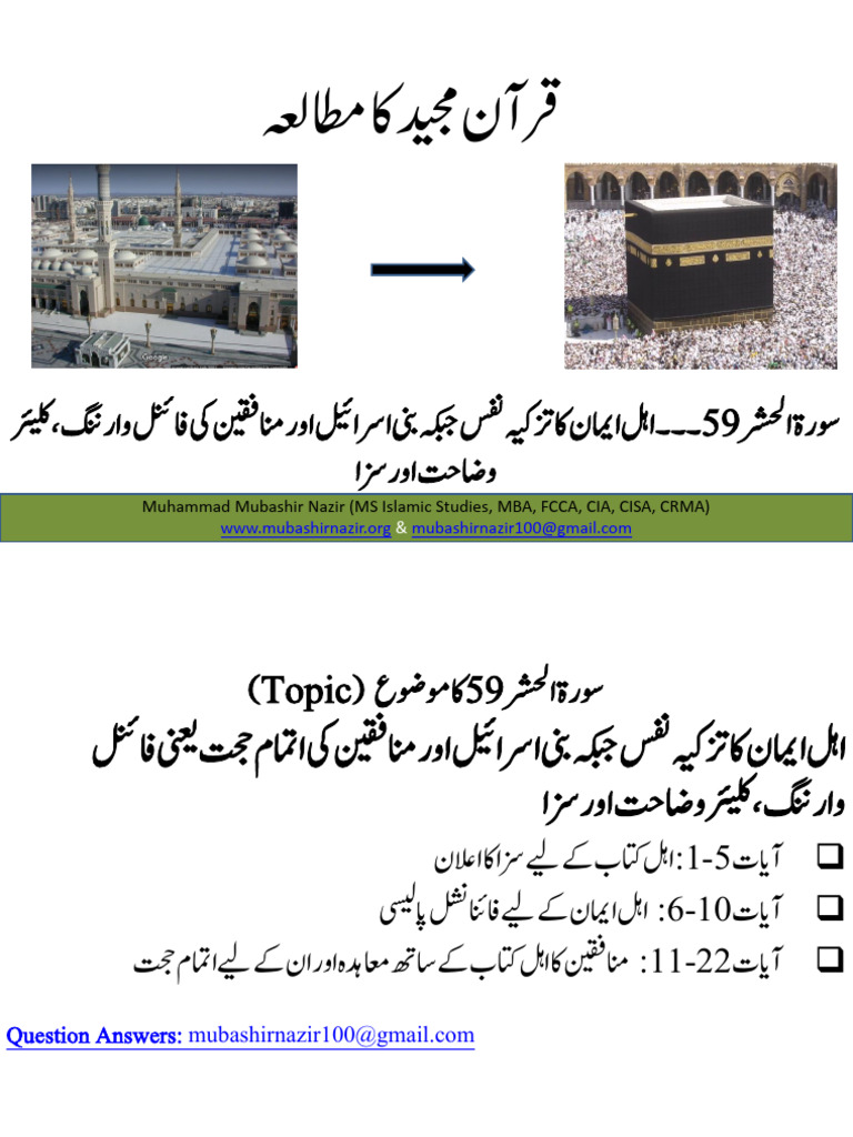 Surah 59 Al Hashr | PDF
