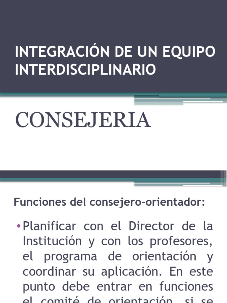 Integración de Un Equipo Interdisciplinario | PDF | Evaluación | Maestros