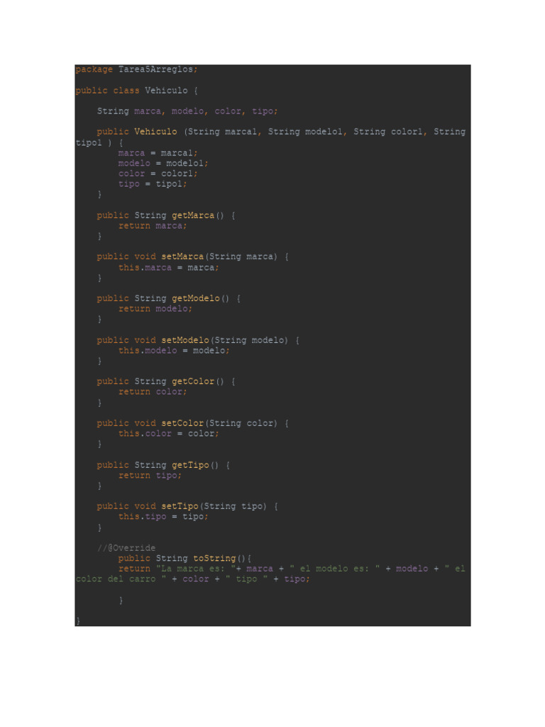 Tarea 5 Arreglos | PDF | Programación orientada a objetos ...