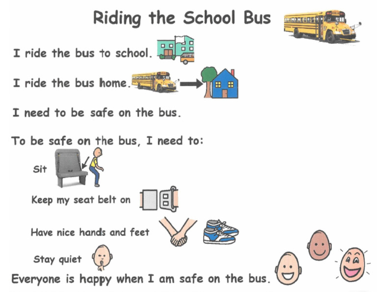 Social Story - Riding The Bus | PDF