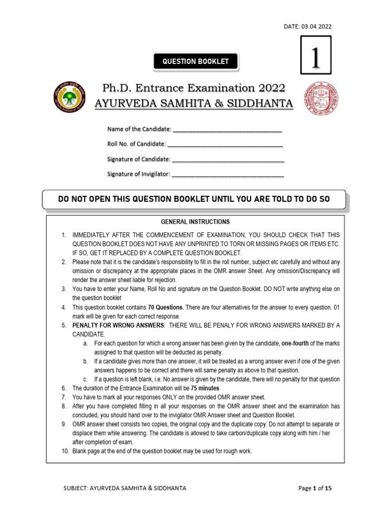 PHD Question Paper | PDF | Student's T Test | Sampling (Statistics)