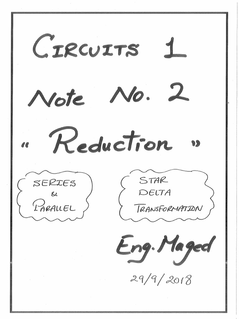 Circuits - Note No 2 | PDF