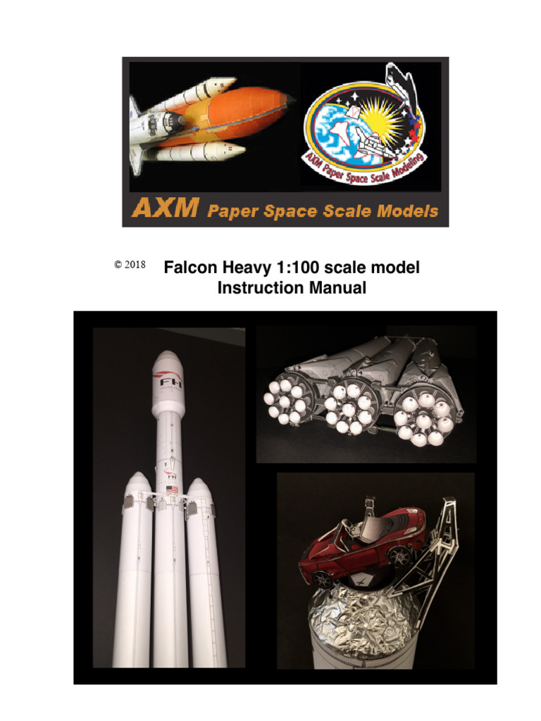 Falcon Heavy Model Assembly Guide | PDF | Falcon 9 | Spacecraft
