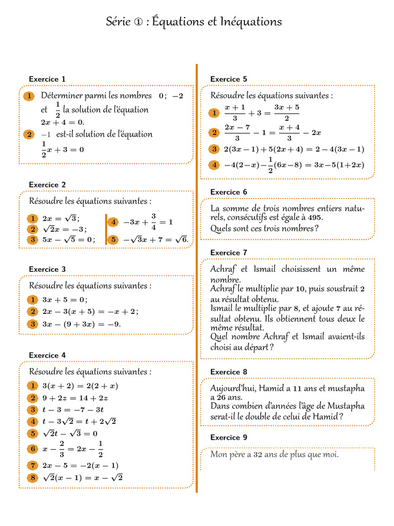 Equ Inequa Aa | PDF