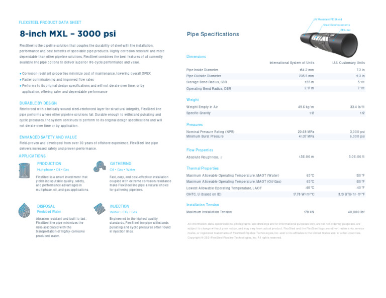 8 MXL 3000 CDS | PDF | Pipe (Fluid Conveyance) | Corrosion