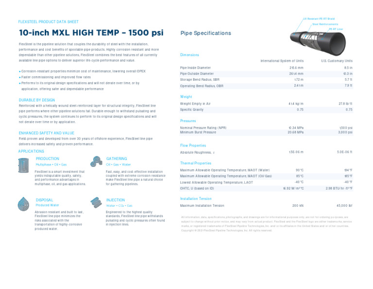 10 MXL HT 1500 CDS | PDF | Pipe (Fluid Conveyance) | Corrosion