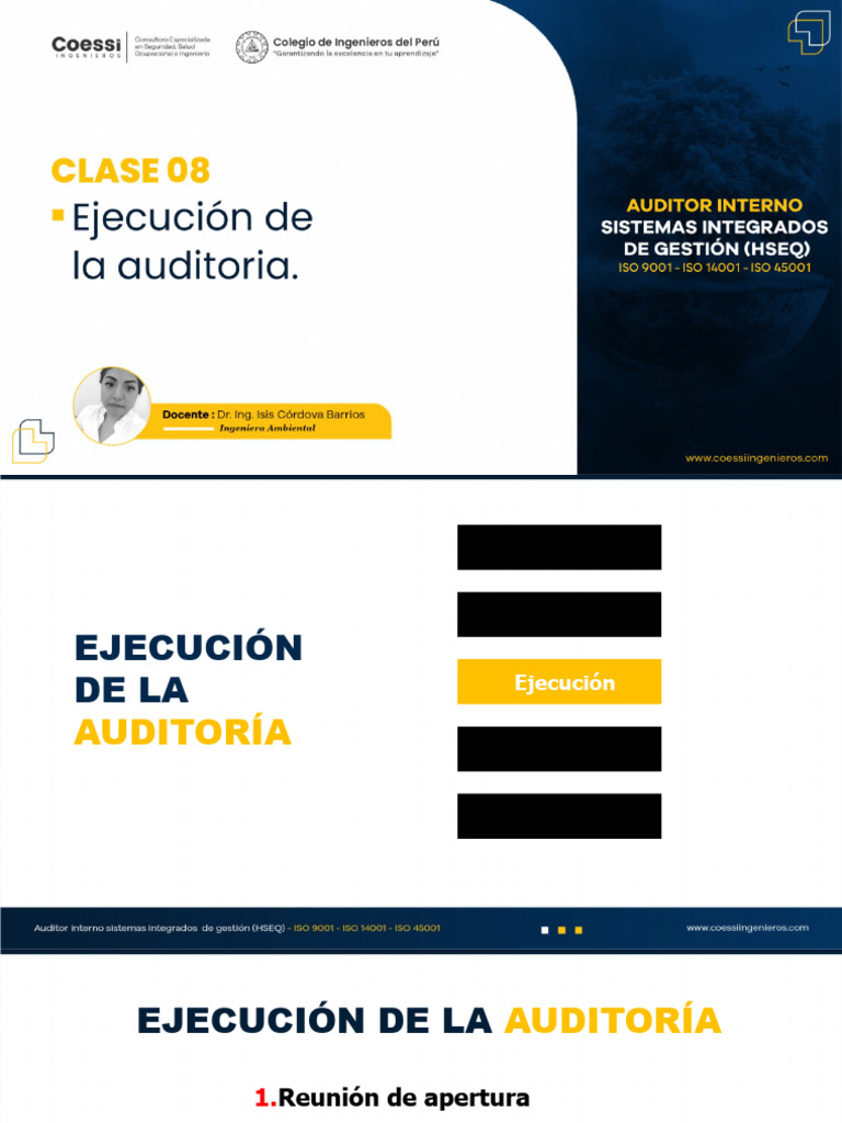 Clase 08 - Auditor Interno en Sistemas Integrados de Gestión | PDF | Auditoría | Contralor