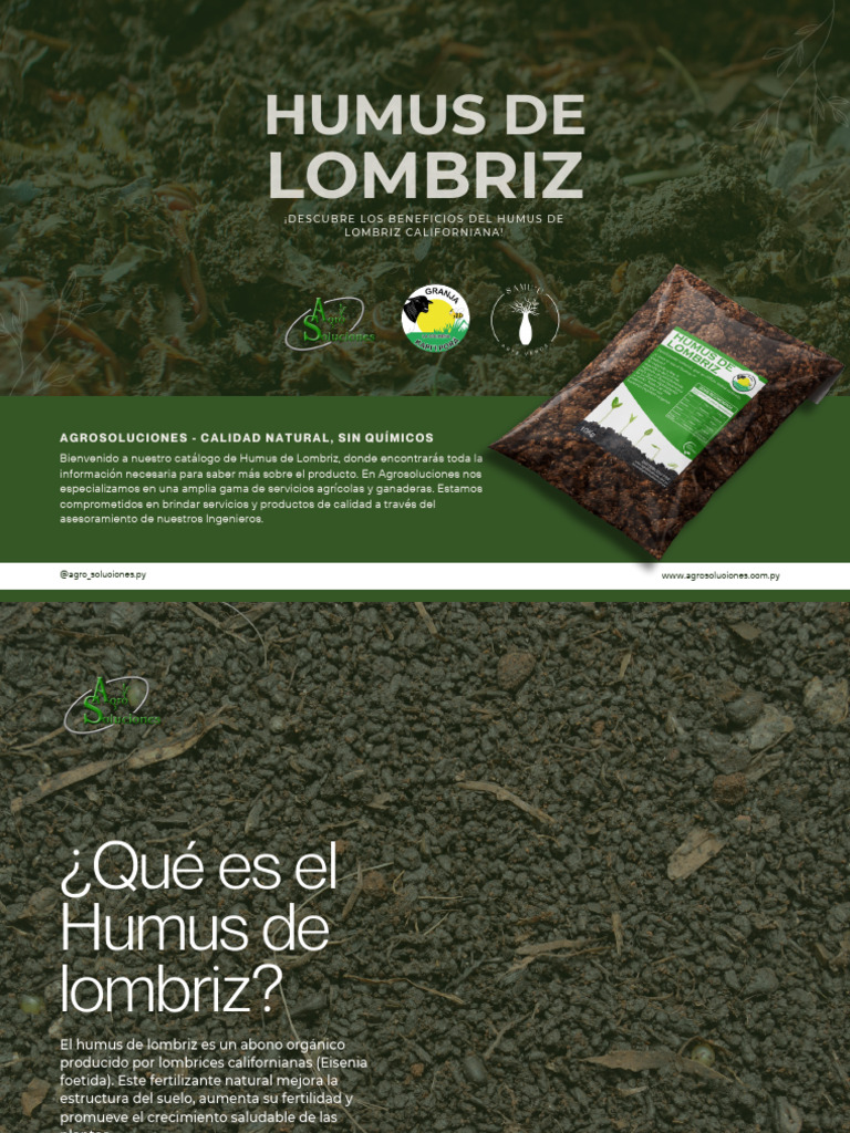 HUMUS DE LOMBRIZ-AGROSOLUCIONES | PDF