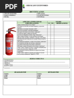 Check List Extintores NX | PDF | Peligros | Lucha contra incendios