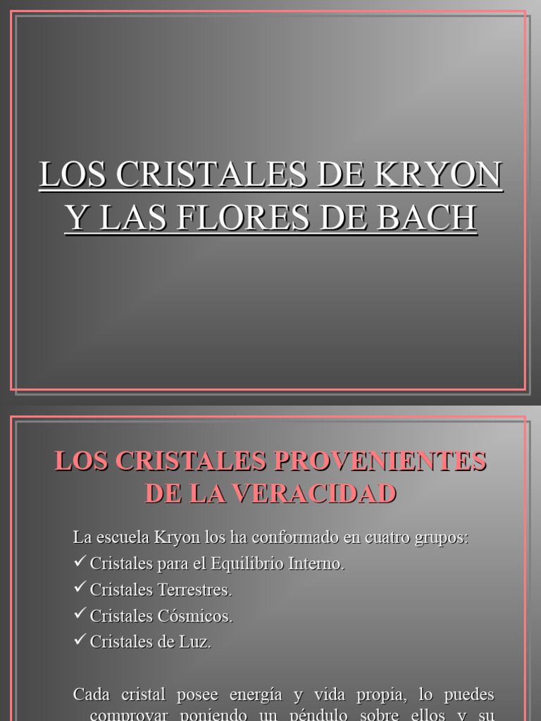 Cristales de Kryon y Terapia Floral | PDF | Amor | Mente