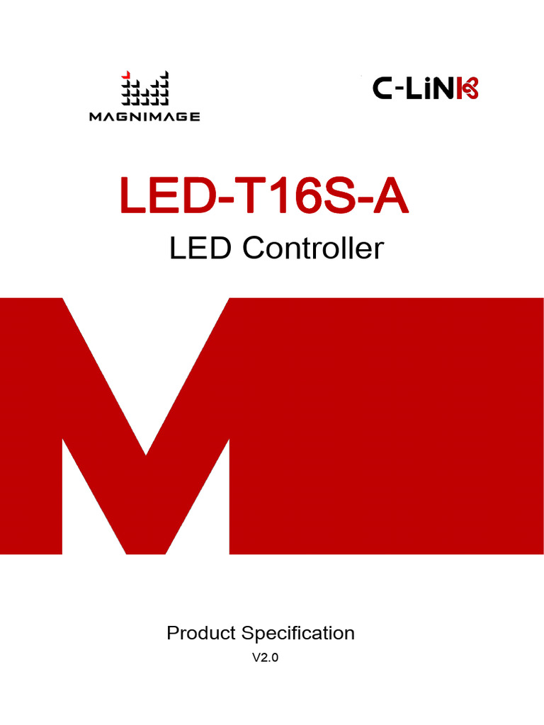LED-T16S-A LED Controller Specification | PDF | Display Resolution | Usb