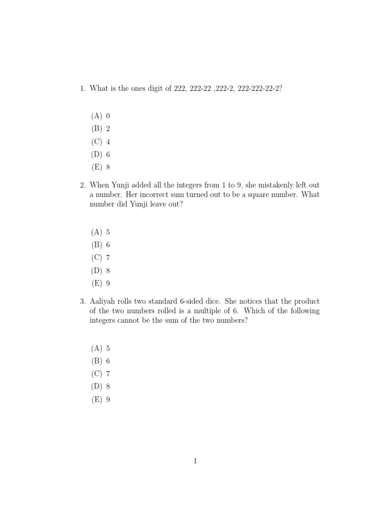 Number System Qs | PDF | Mathematics