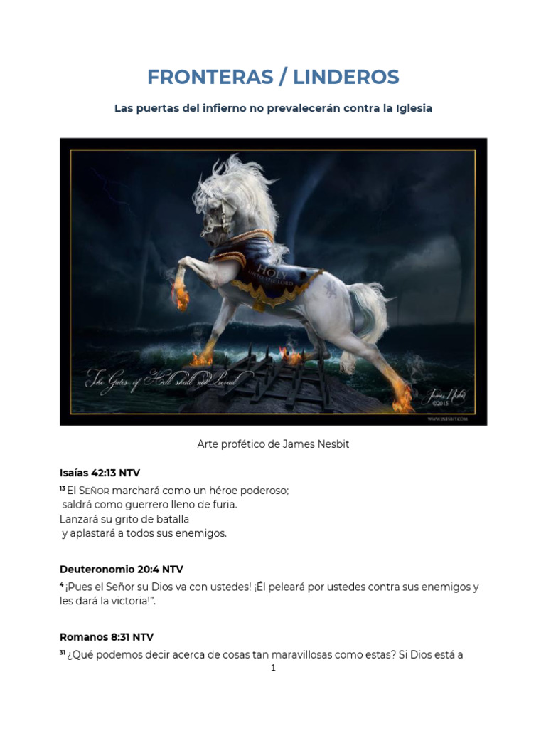 Fronteras & Linderos | PDF | Oración | Cristo (título)