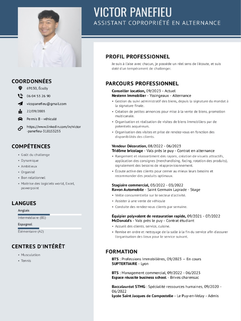 Assistant Copro CV | PDF