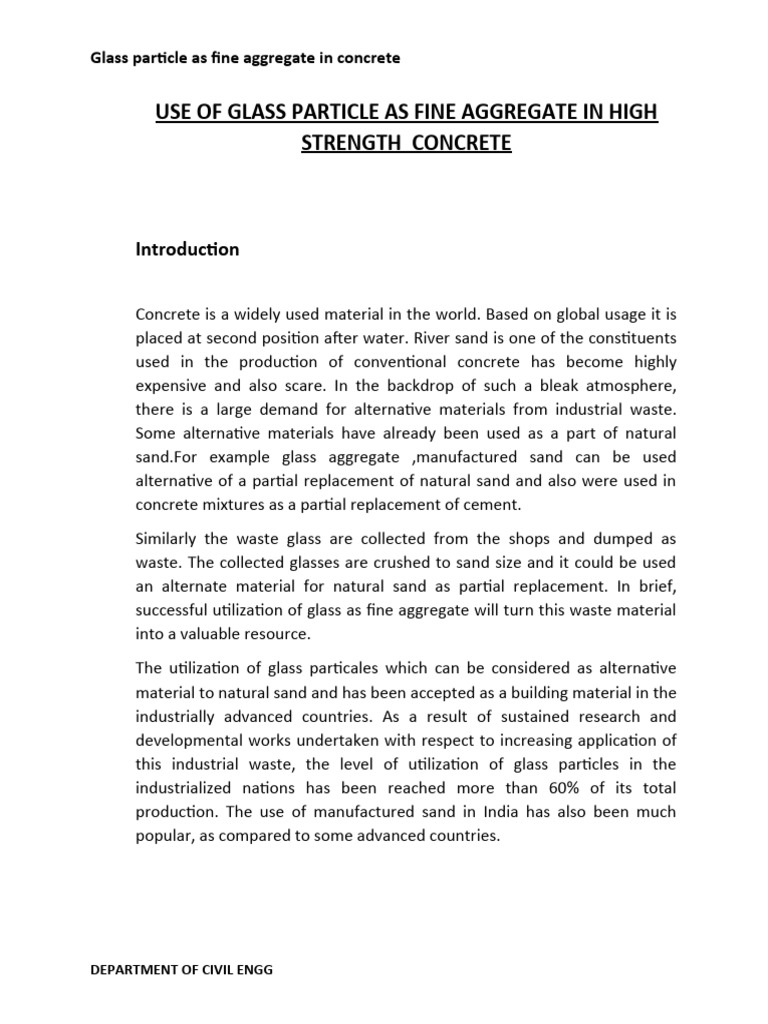 Project Phase 1 | PDF | Concrete | Cement