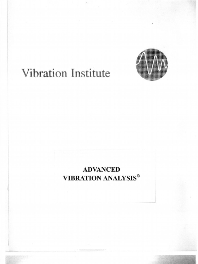 Advanced Vibration Analysis | PDF