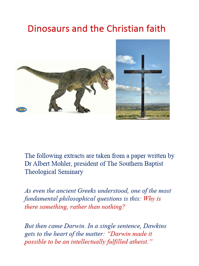 Dinosaurs and Christian Beliefs Explained | PDF | Bible | Fossil