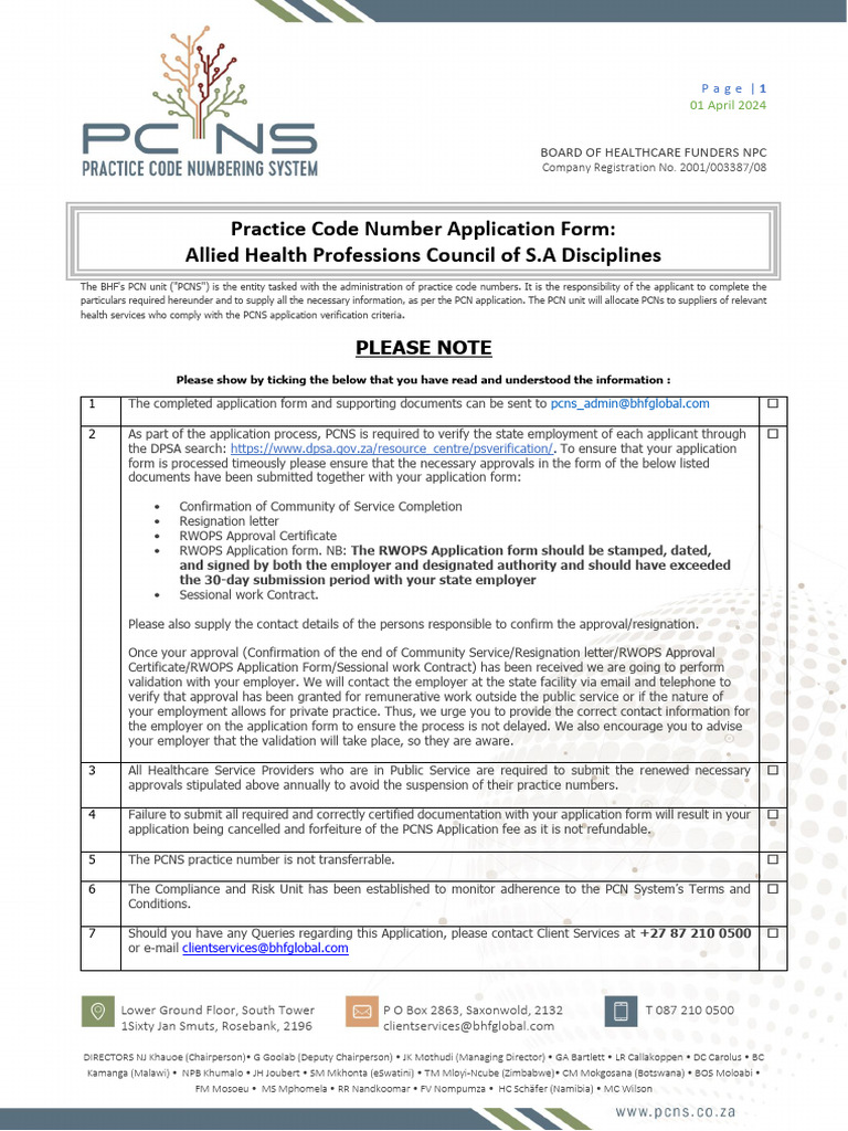 Ahpcsa Disciplines | PDF | Breach Of Contract | Confidentiality