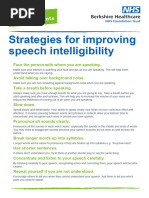 Communication Strategies for Dysarthria | PDF | Speech | Human Voice