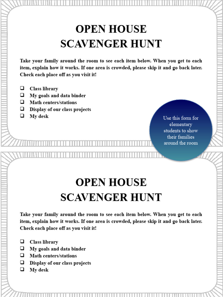 Classroom Open House Guide | PDF | Classroom | Learning