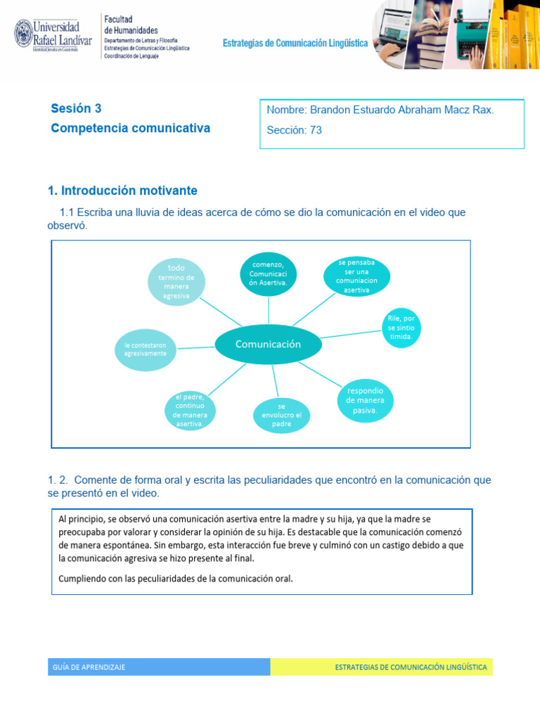 Brandon M | PDF | Aprendizaje | Comunicación humana