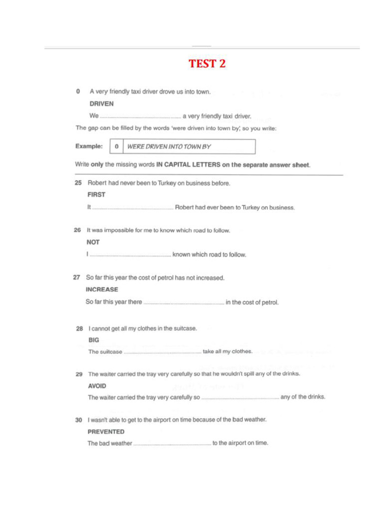 Reading Test Cambridge | PDF