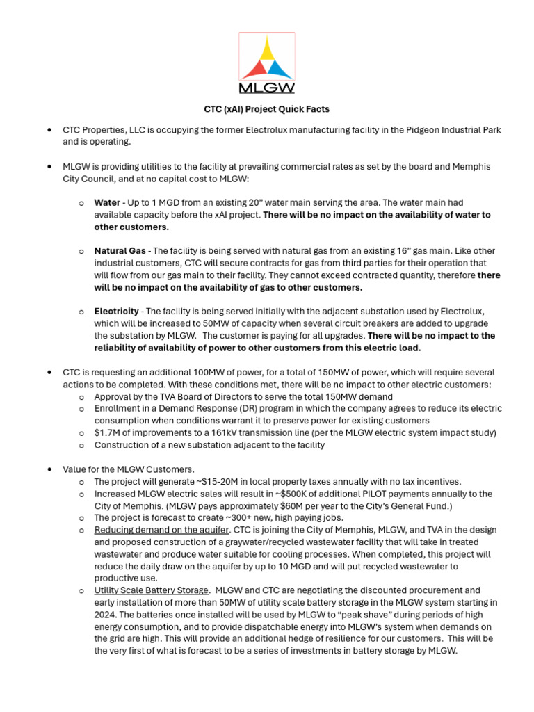 xAI FAQ | PDF | Tennessee Valley Authority | Public Utility