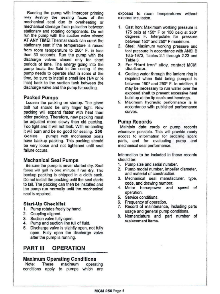 Mud Mixing Pump Maintenance | PDF