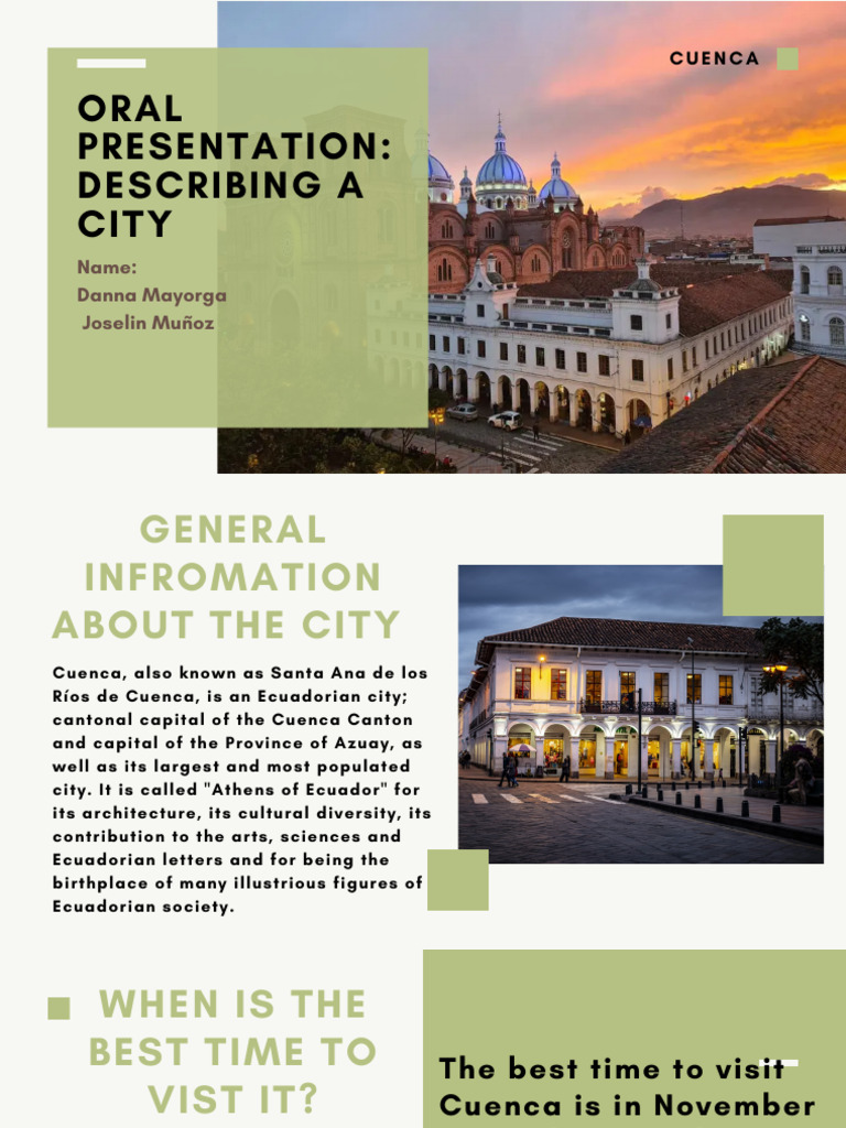 Oral Presentation Describing A City | PDF