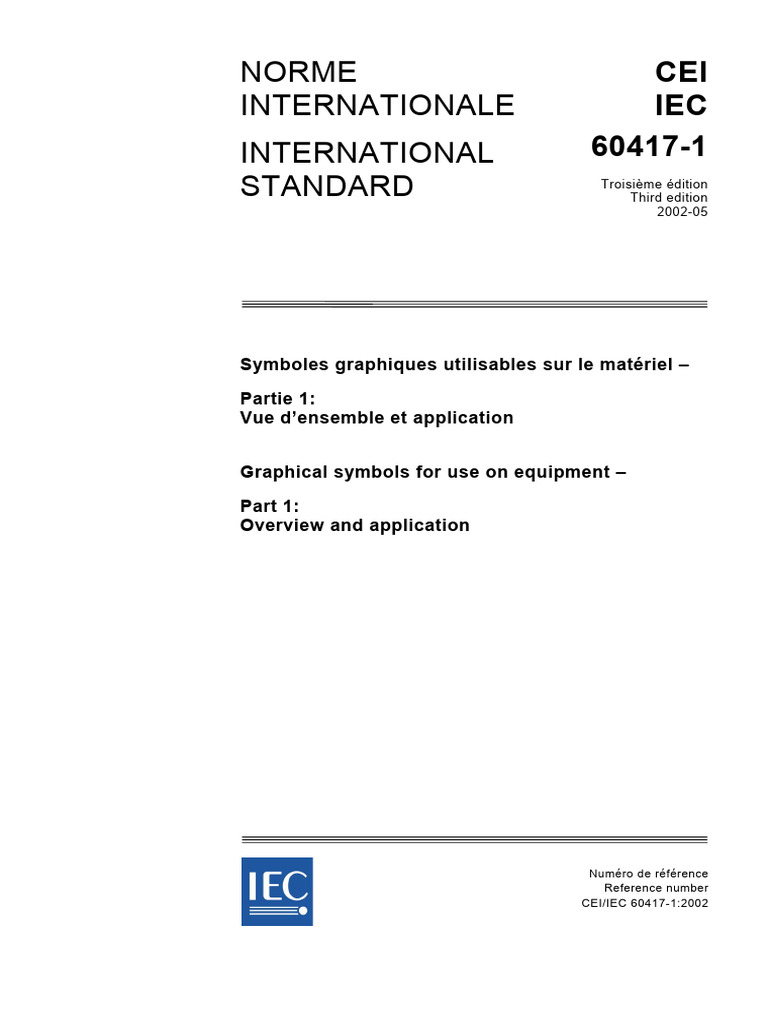 IEC 60417 Symbols Overview | PDF | International Organization For ...