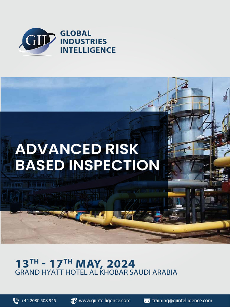 Risk-Based Inspection Training Course | PDF | Risk | Risk Management