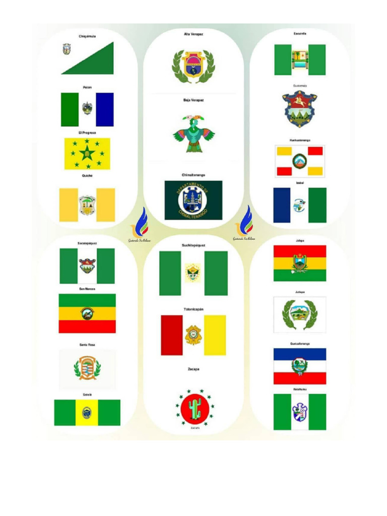 Banderas de Los 22 Departamentos de Guatemala | PDF