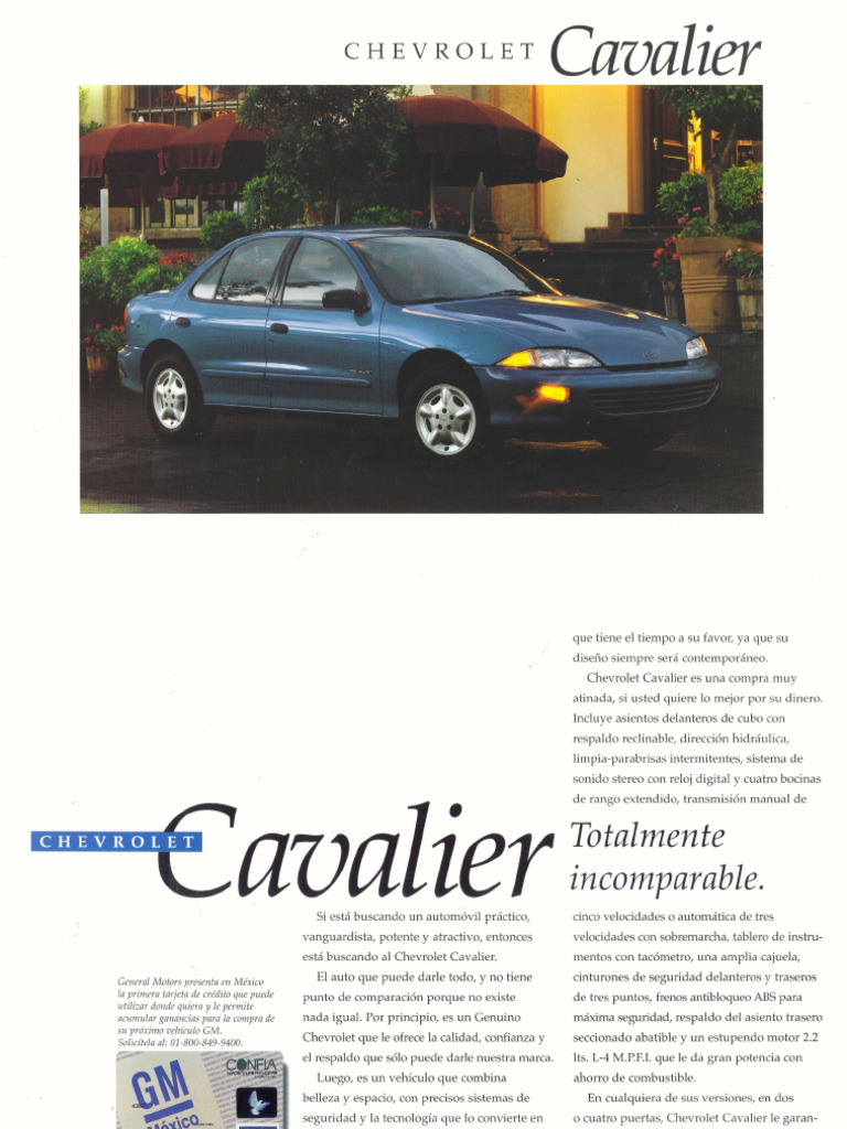 Chevrolet Cavalier 1997 MX | PDF