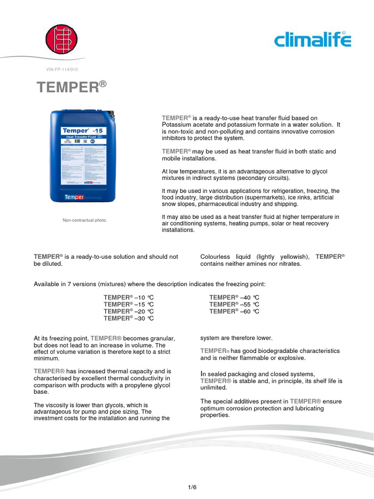 Temper FP en | PDF | Corrosion | Coolant