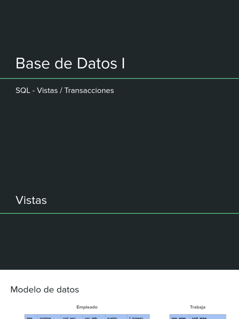 Clase 19 2625 | PDF | Bases de datos | Software de gestión de datos
