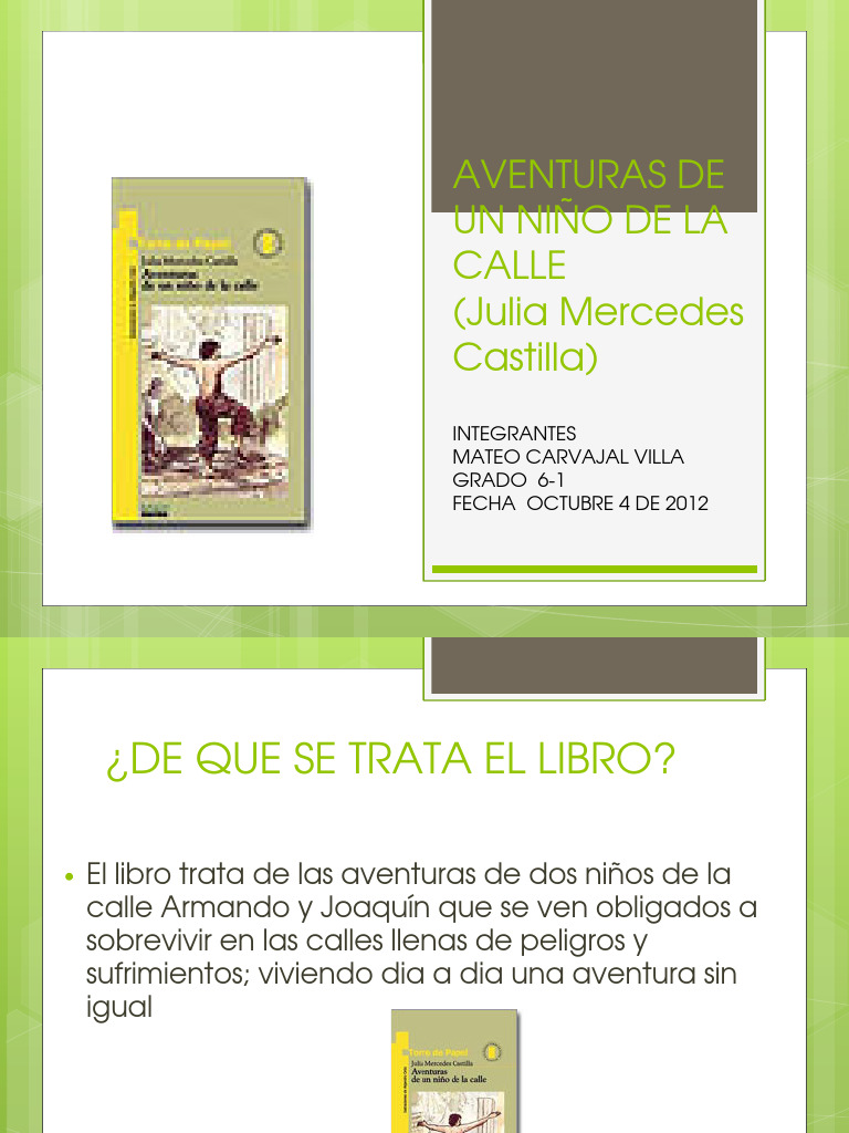 Aventuras de Un Nino de La Calle | PDF