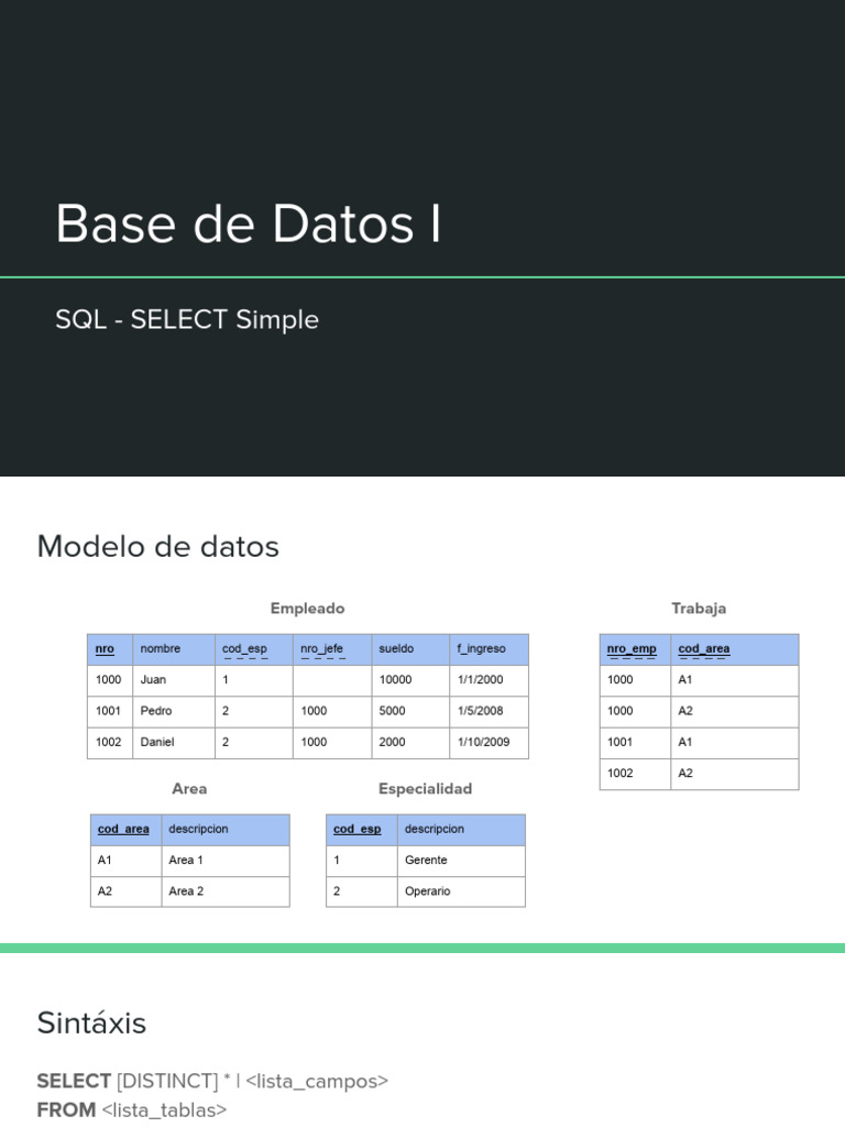 Clase 11 2625 3002 | PDF | SQL | Recuperación de información
