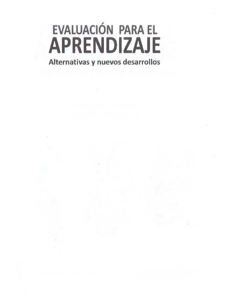 Evaluacion para El Aprendizaje | PDF