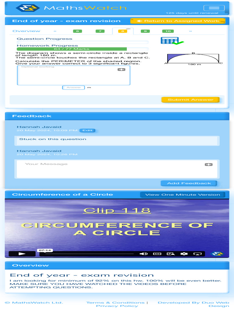 MathsWatch Exam Revision Guide | PDF