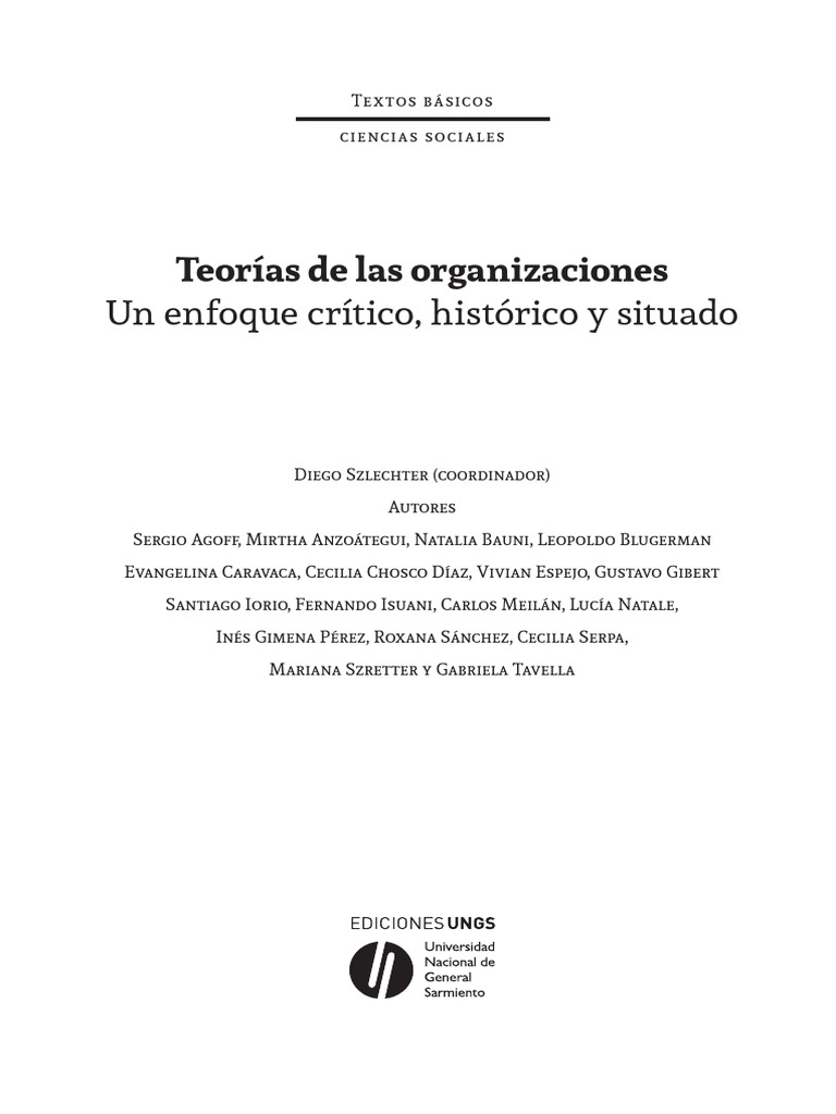 Meilán, Blugerman y Agoff (2018) - La Organización Como Un Fenómeno ...