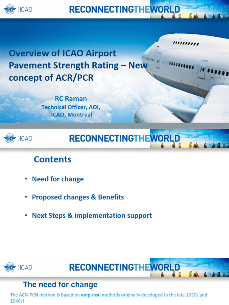 ICAO ACR-PCR Airport Pavement Guide | PDF