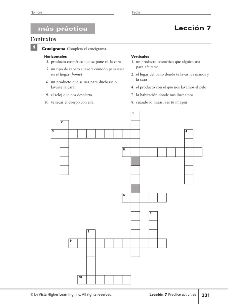 Leccion #7 Review Extra Credit | PDF