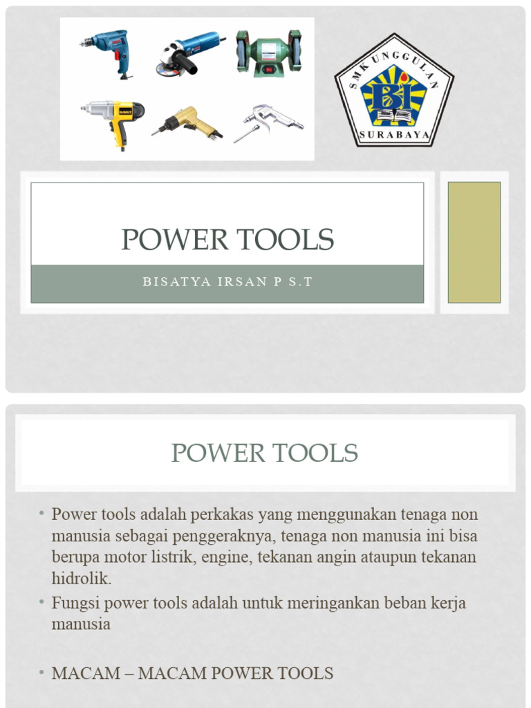 Panduan Lengkap Jenis Power Tools | PDF