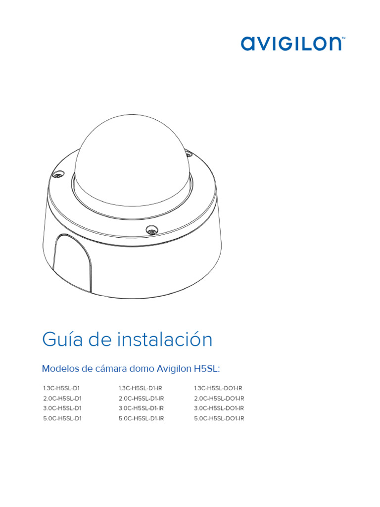 Avigilon h5sl Do Installation Guide Es Rev6 | PDF | USB | Tornillo