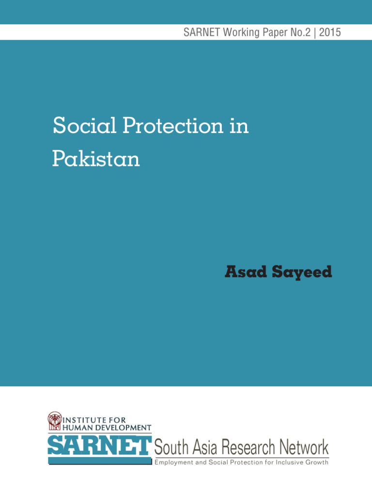 ESCAP WP 2015 Social Protection Pakistan | PDF | Social Protection ...
